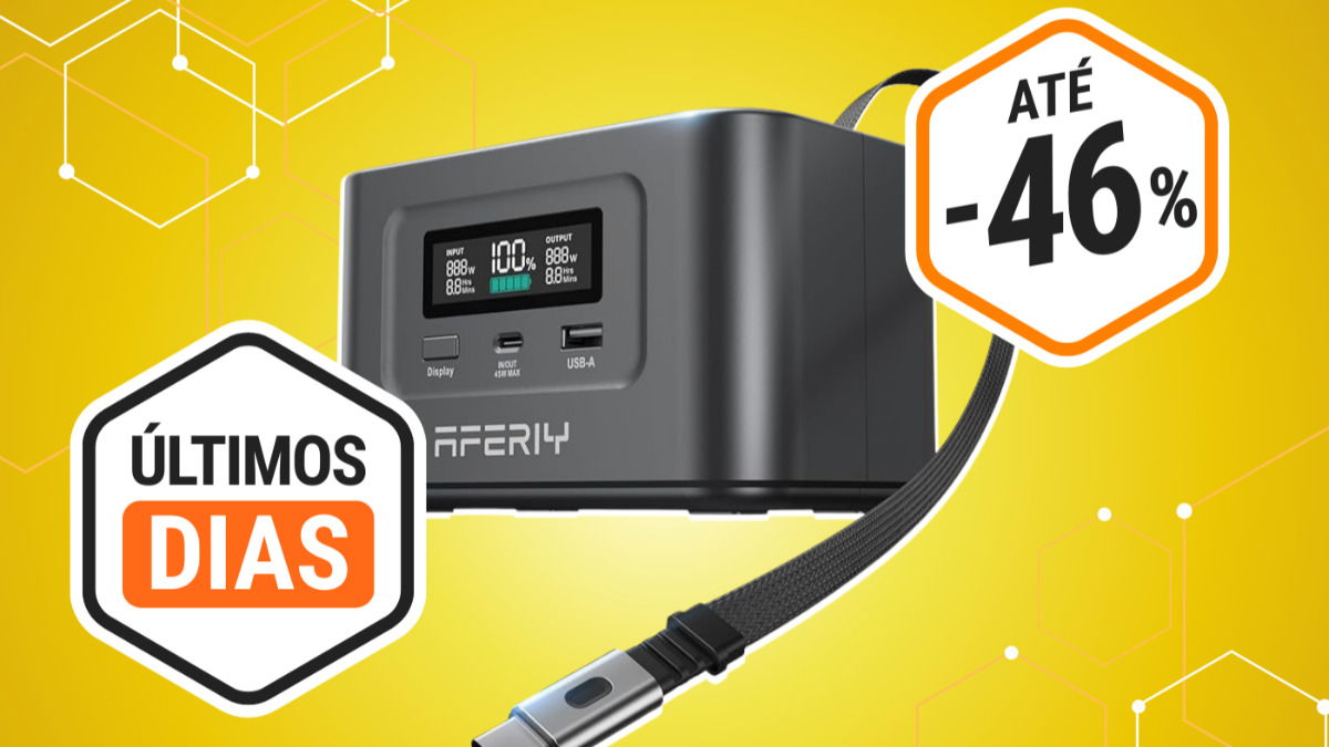 Caiu a energia? Este gerador elétrico portátil de 100 W está por apenas ...