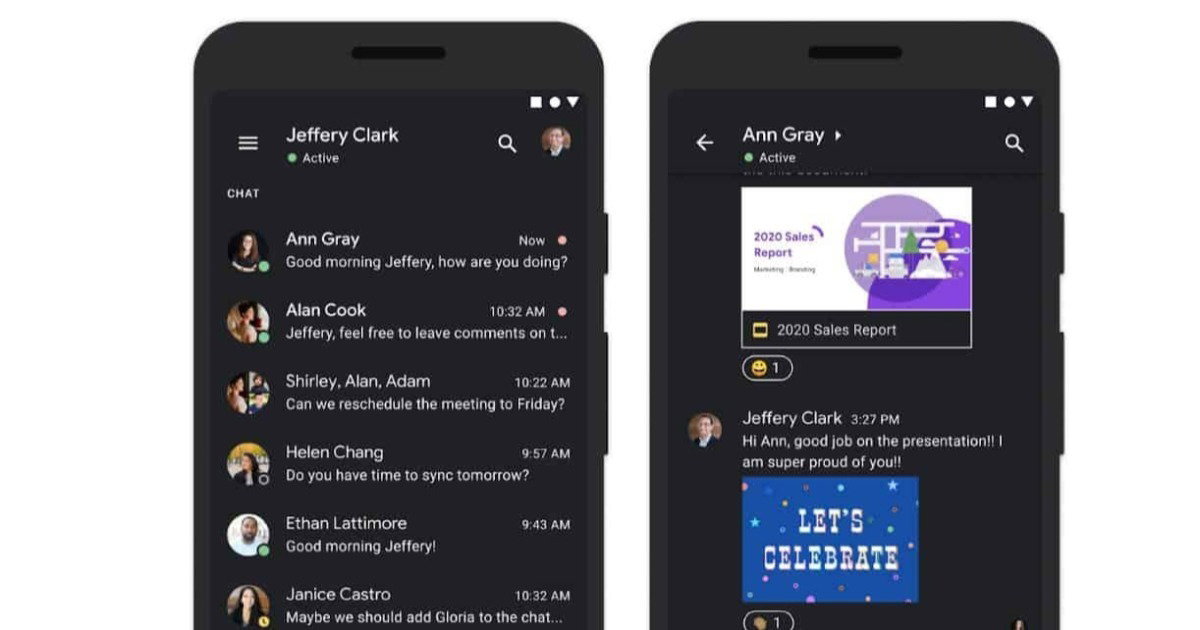 Dark Mode finalmente chega ao Google Chat! - 4gnews