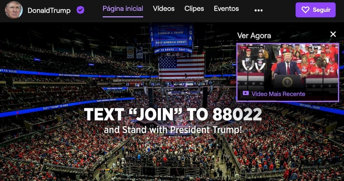 Donald Trump surpreende ao tornar-se streamer na Twitch - 4gnews