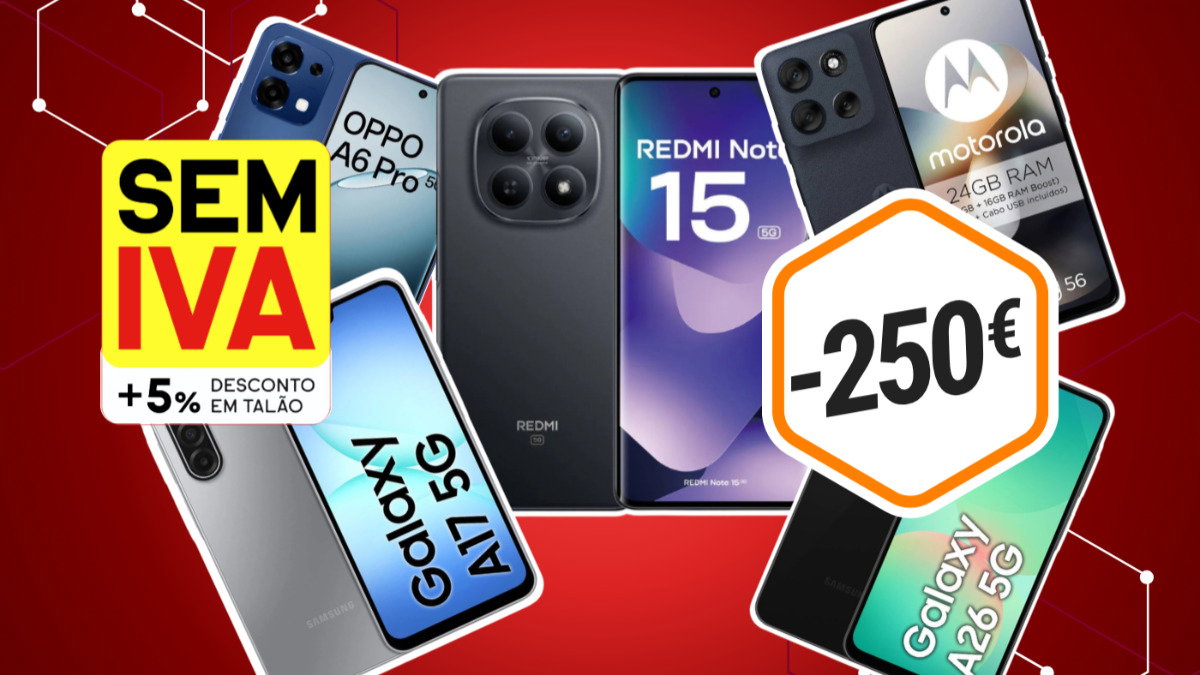 Estes 5 telemóveis estão com IVA zero e por menos de 250€ na Worten ...