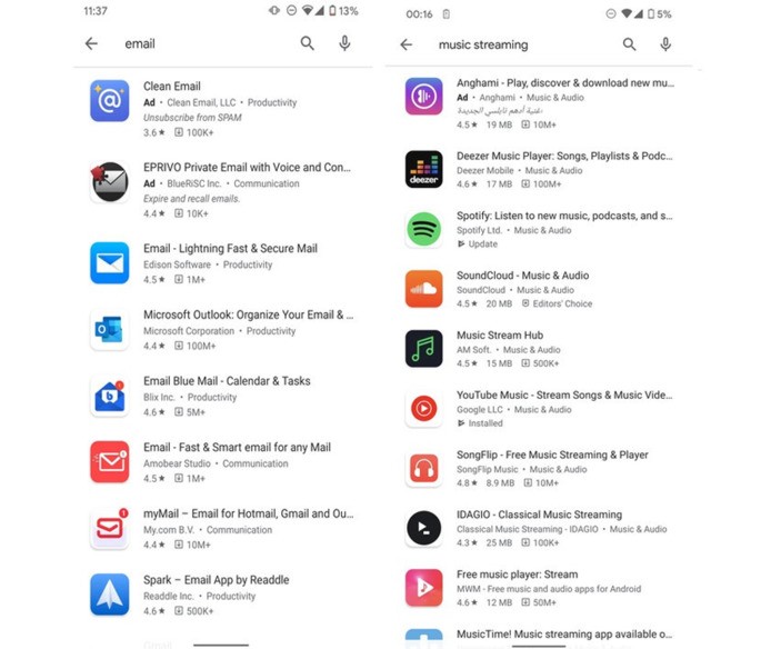 Google Play Store recebe novidade visual que te vai ajudar a escolher ...