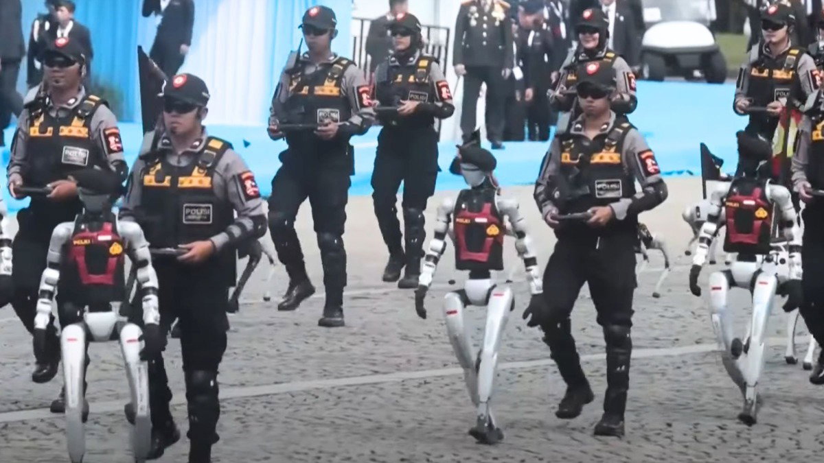 Indonésia lança força policial robótica com cães e oficiais humanoides ...