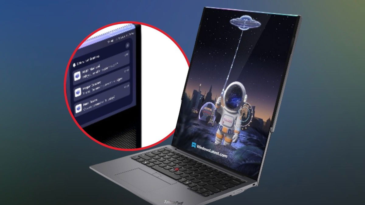 Lenovo vai levar à CES 2026 um portátil com ecrã escondido que parece ...