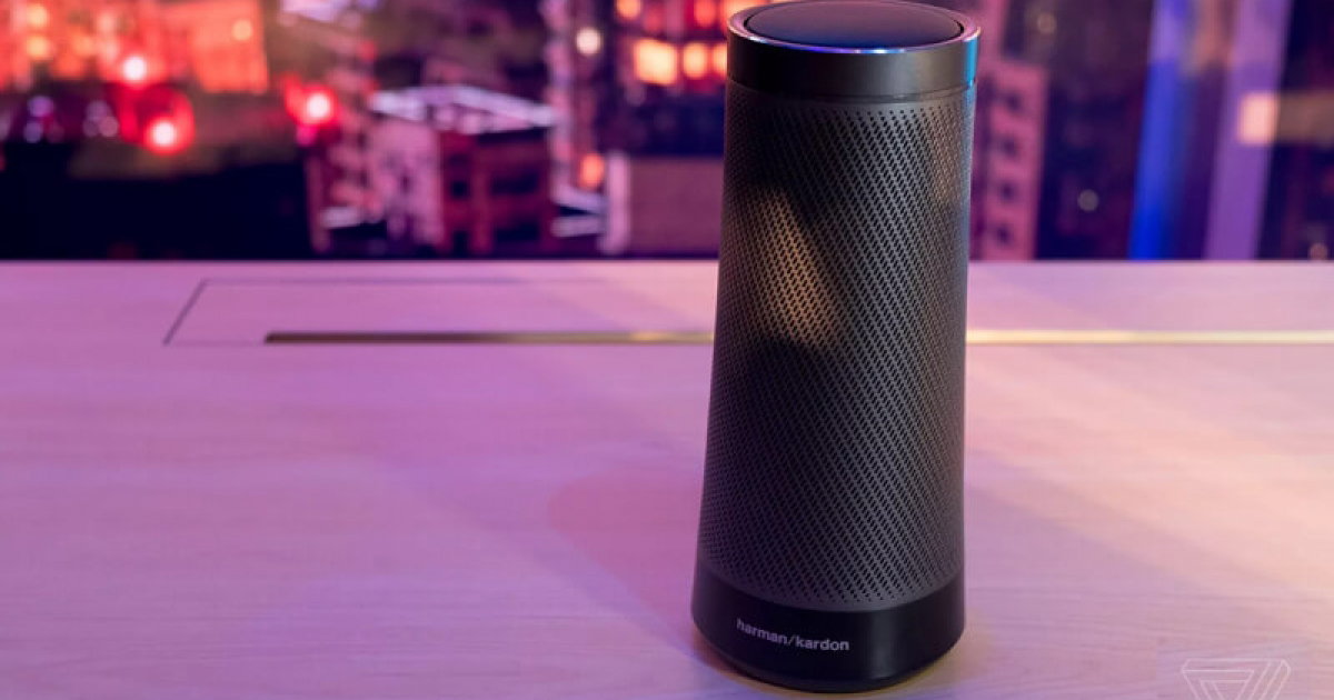 Microsoft Invoke, a concorrente da Amazon Echo é mostrada na Computex ...