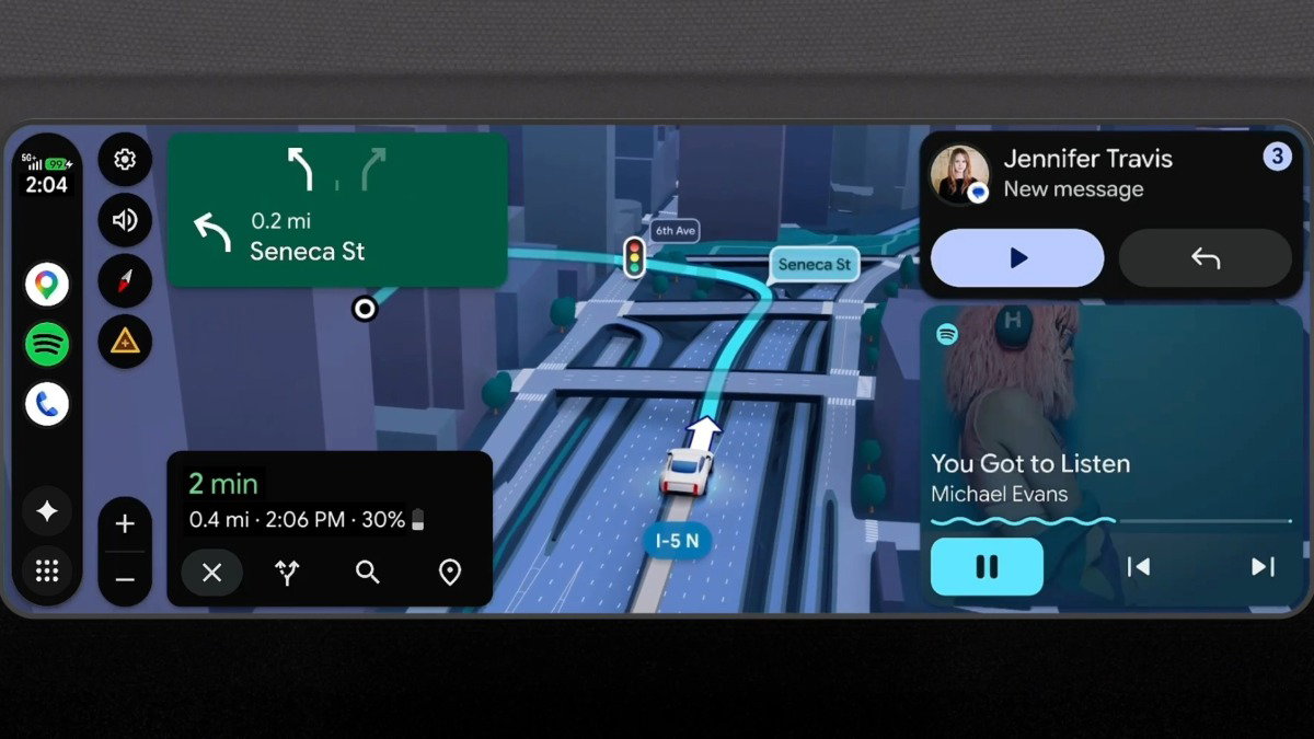 Novo Android Auto é revelado com navegação imersiva e entretenimento ...