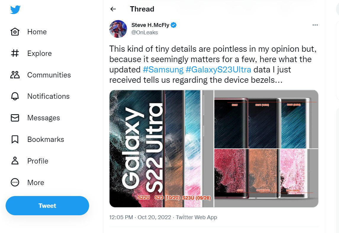 Samsung Galaxy S23 Ultra: renders dão pistas sobre design e há ...