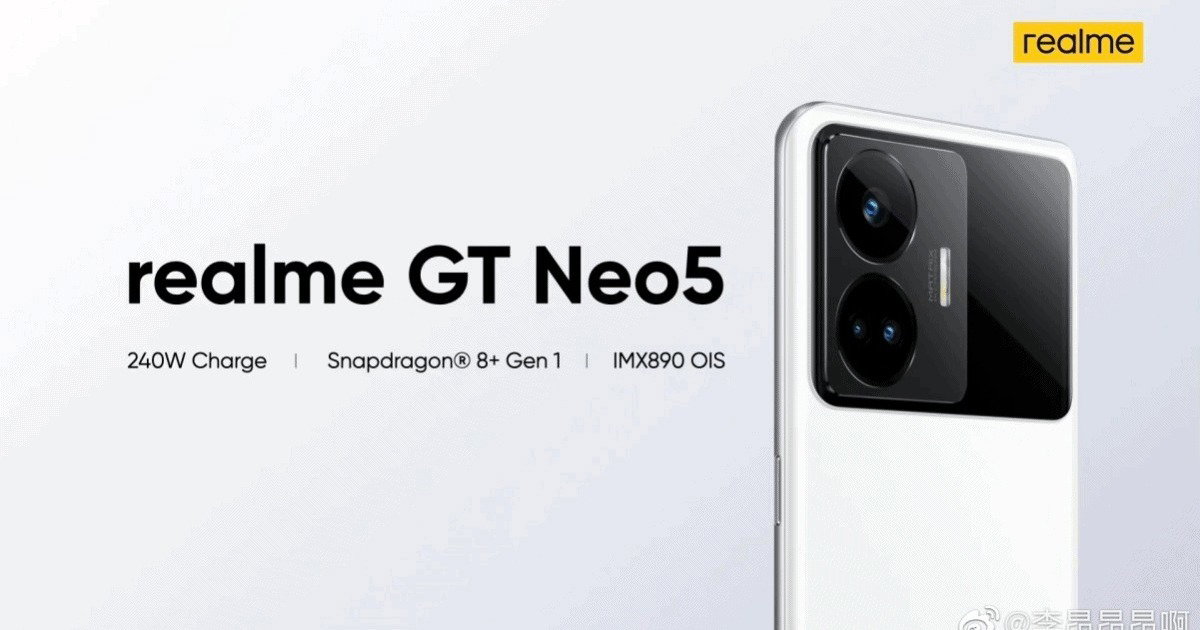 Realme GT NEO 5 com estas 'specs' desafiará os Redmi Note 12 - 4gnews
