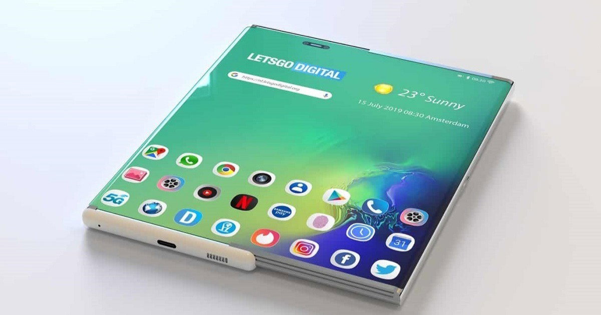Samsung dá-nos primeiro vislumbre do seu smartphone com ecrã extensível ...