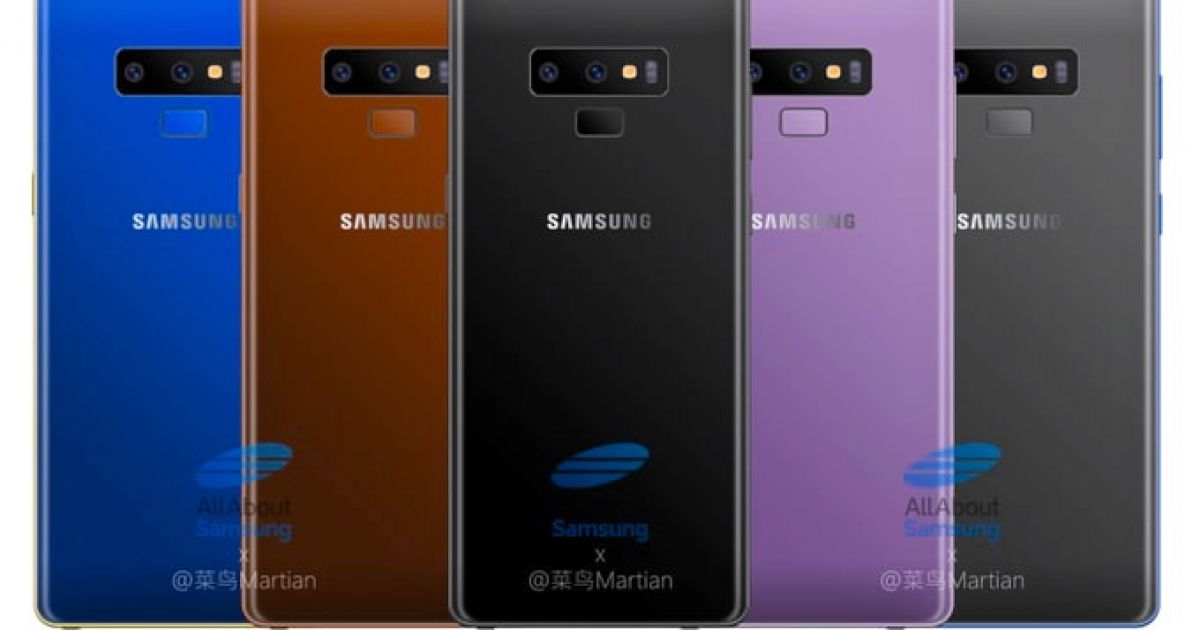 Android. Samsung Galaxy Note 9 poderá chegar em cinco cores distintas ...