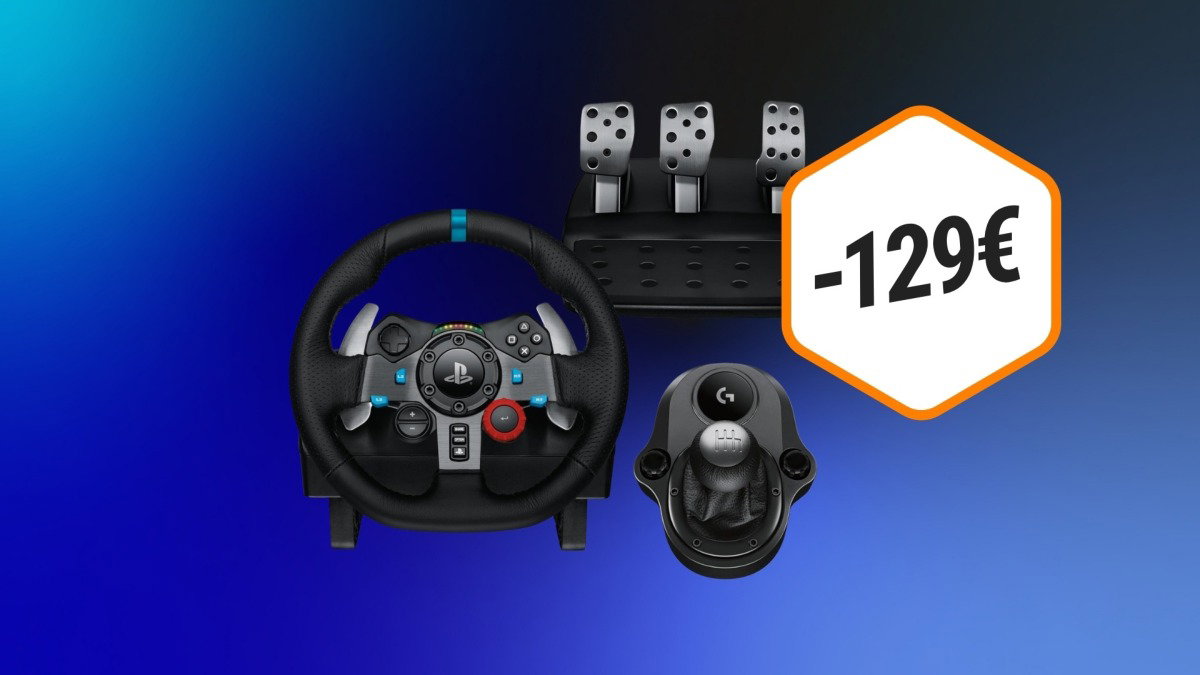 Volante Logitech para PS5, PS4 e PC fica 129 € mais barato na Amazon ...