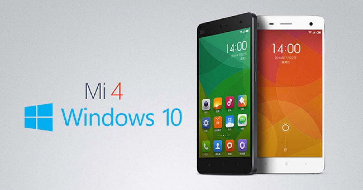 ROM Windows 10 para o Xiaomi Mi4 estará pronta no dia 1 de Junho - 4gnews
